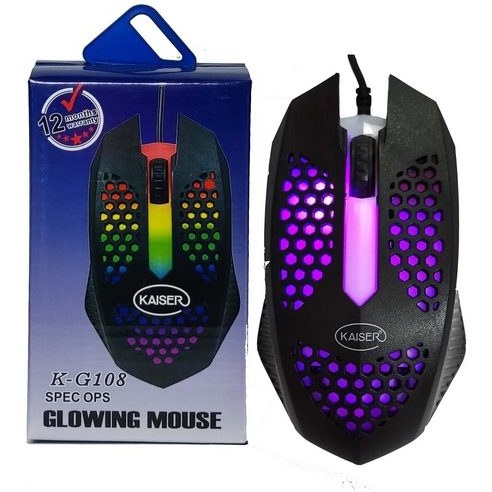 موس گیمینگ کایزر مدل Kaiser K-G108 | پارسا کامپیوتر
